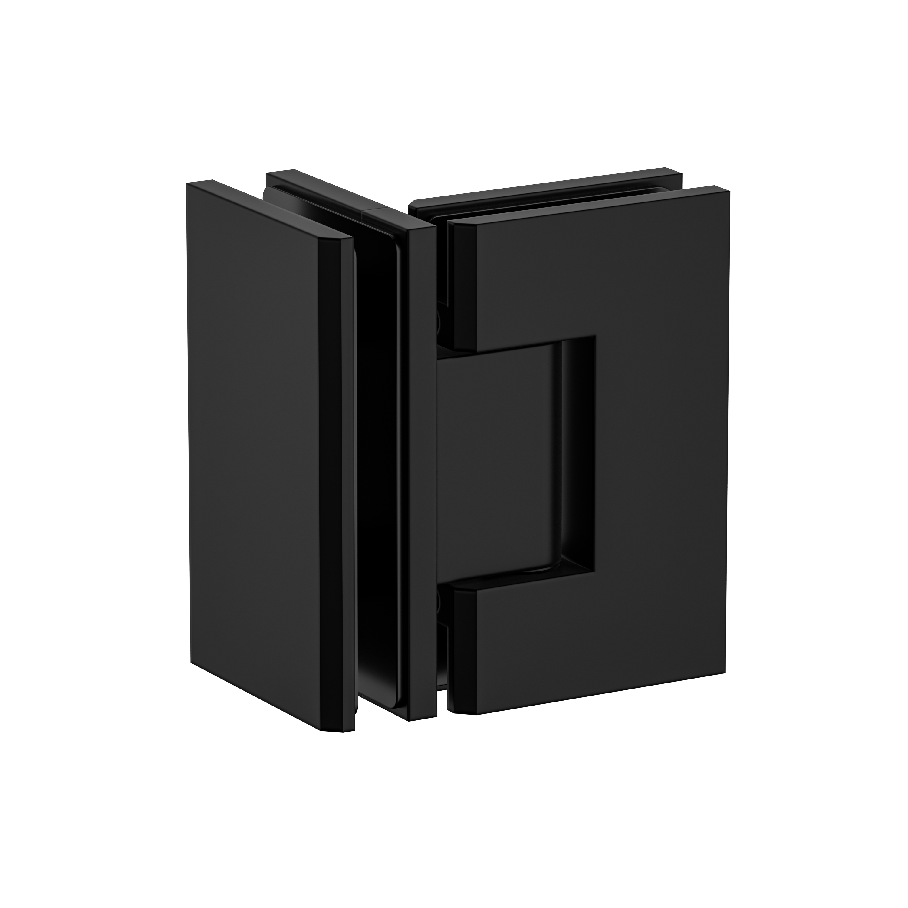 Stealth Glass to Glass 90 Degree Hinge Matte Black