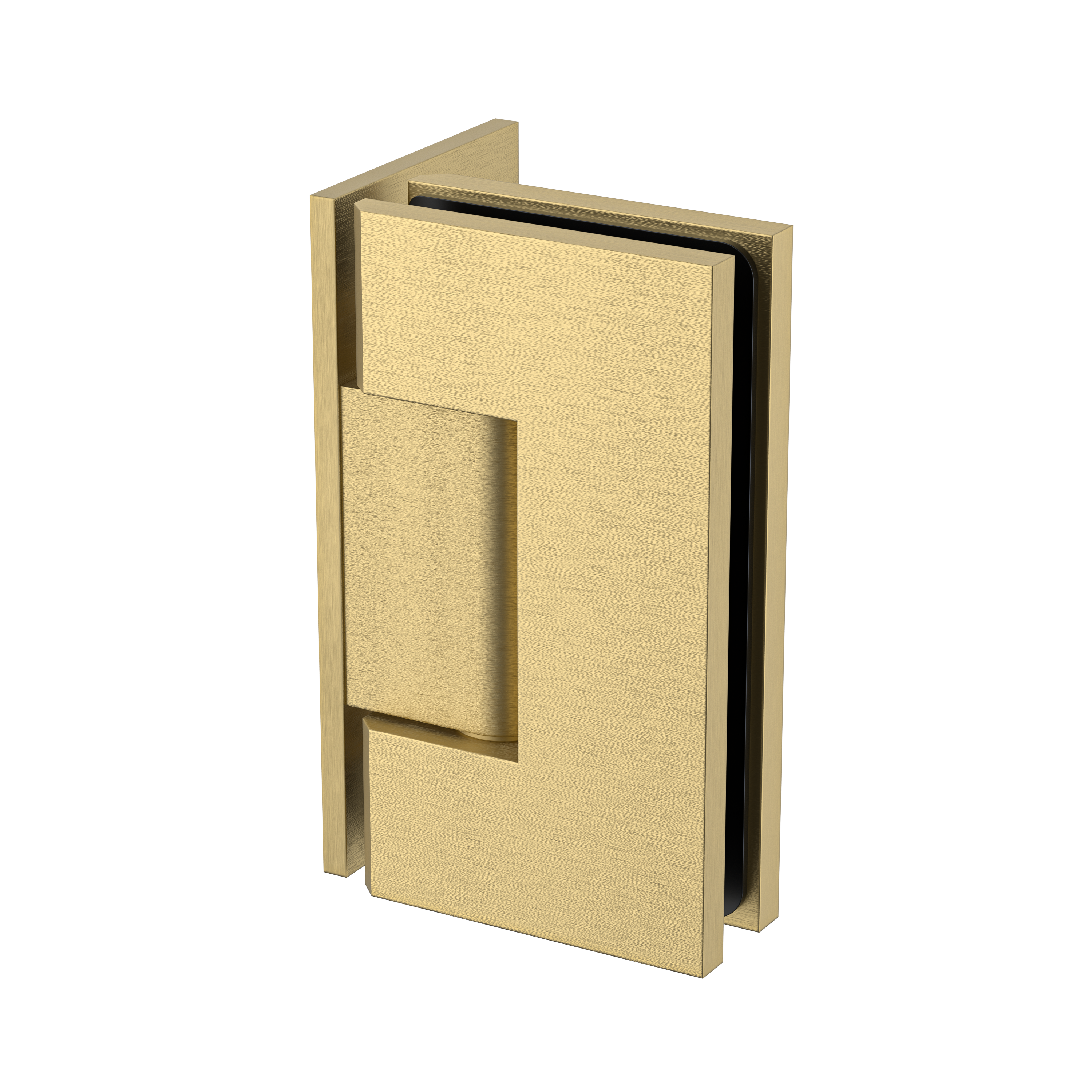 Boston Heavy Duty Large Wall to Glass Hinge with L Type Mounting Plate