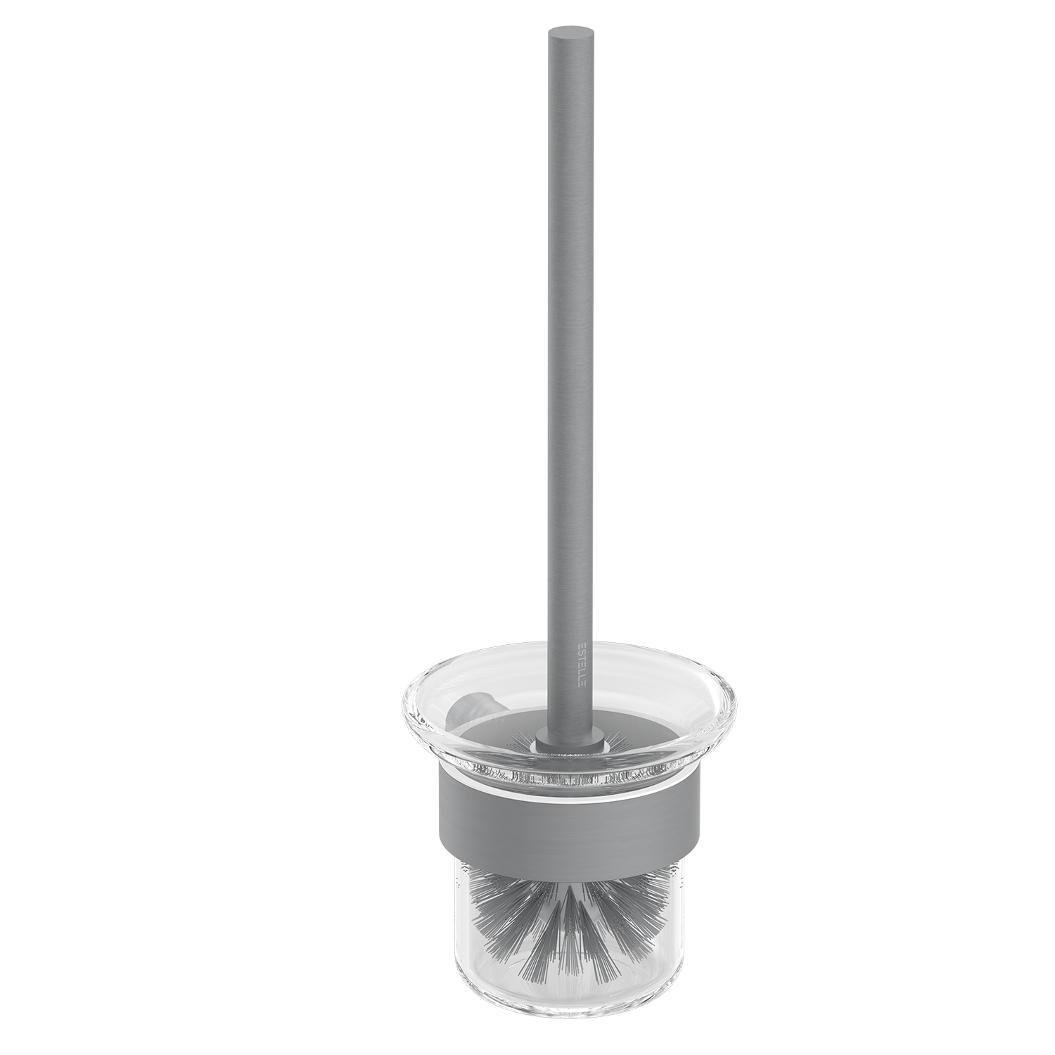 Pinnacles Toilet Brush Holder Brushed Gun Metal