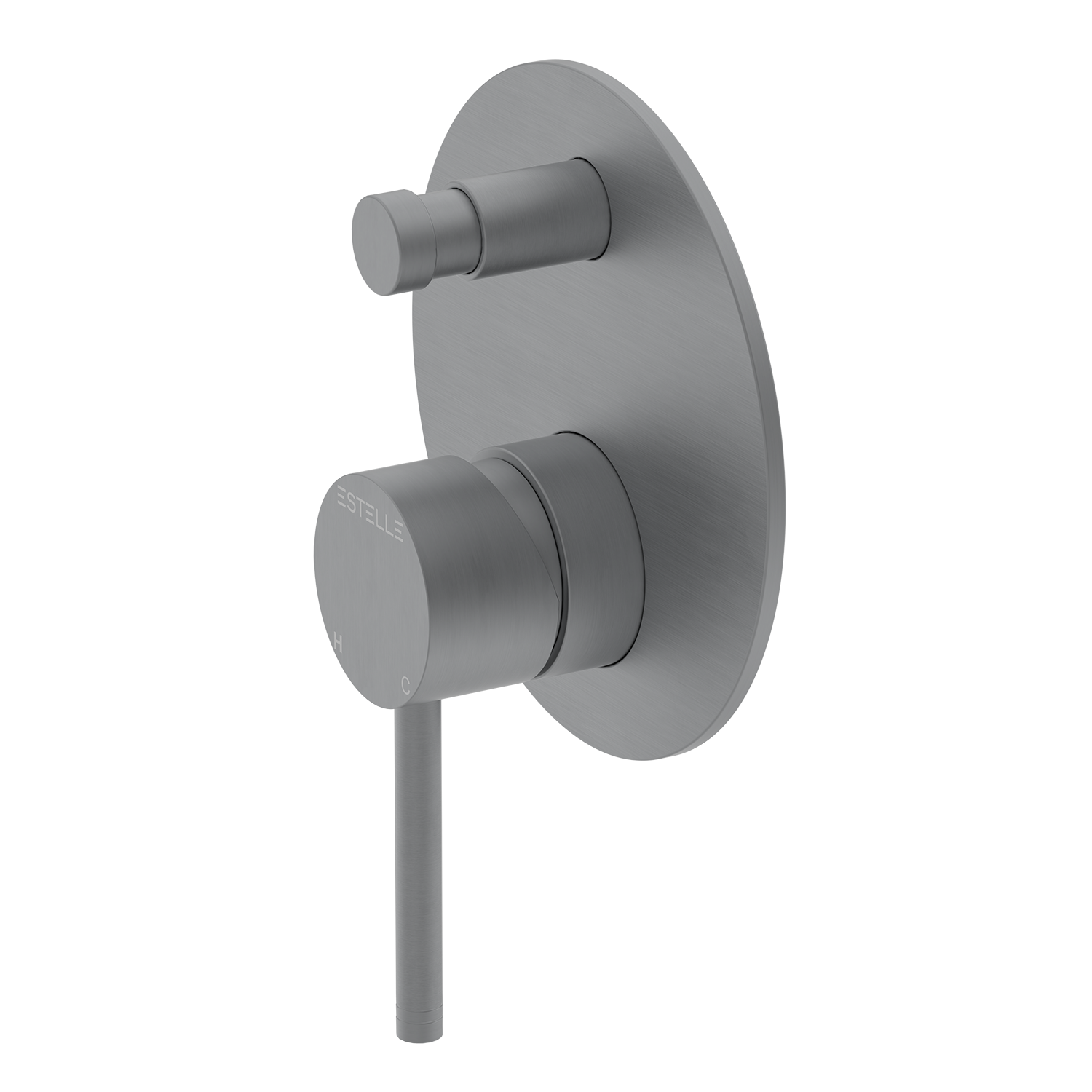 Pinnacles Shower Mixer with Diverter Brushed Gun Metal